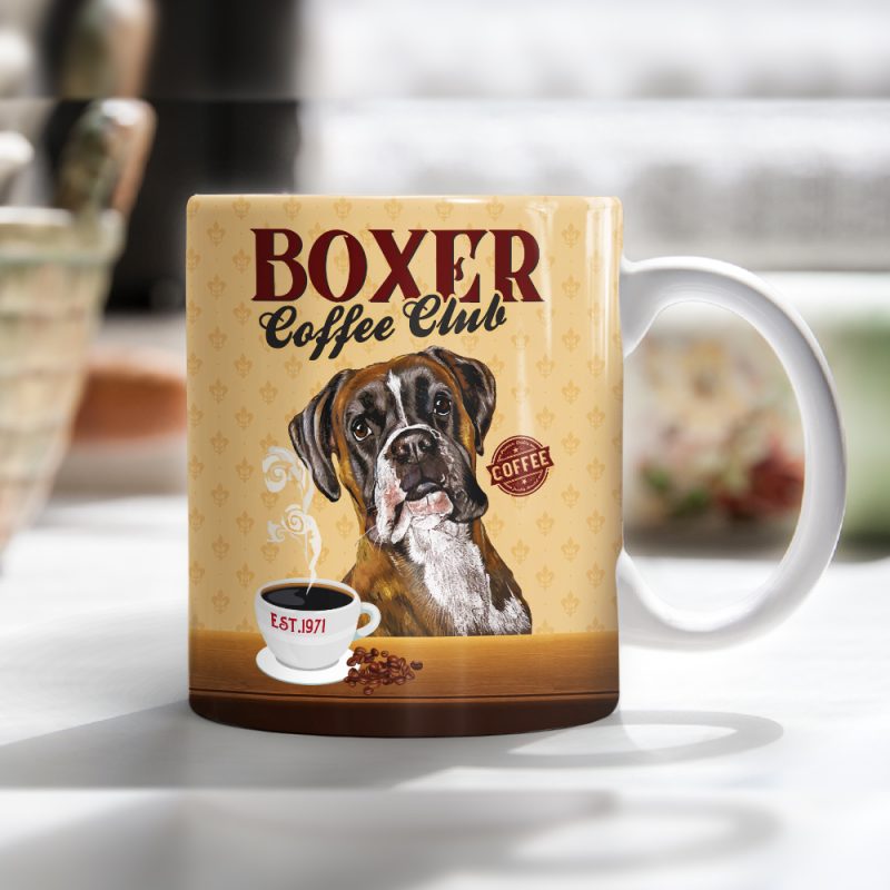 Boxer Dog Coffee Club Mug FB0706 81O53 – Eviral Store