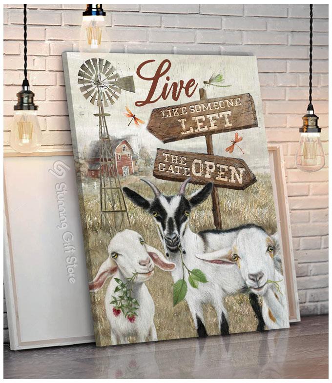 CANVAS – Goat – Live Like Someone Left The Gate Open – Goat Canvas ...