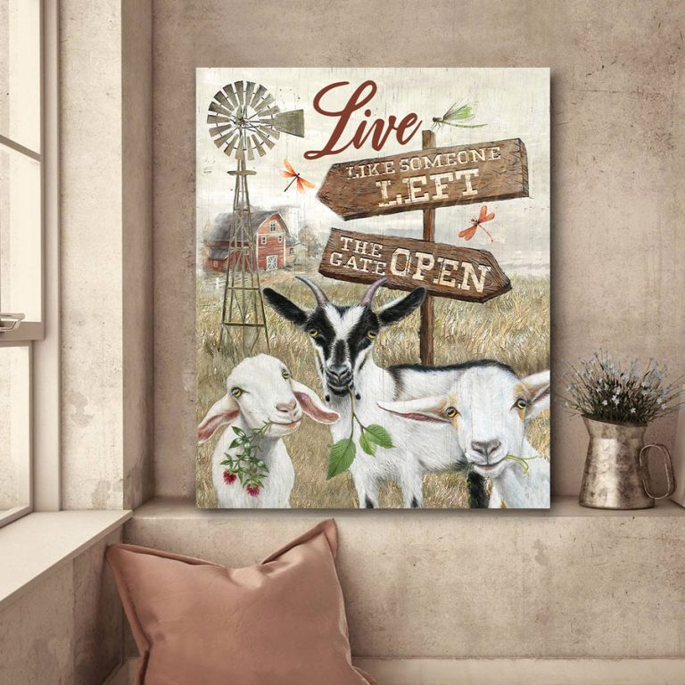 CANVAS - Goat - Live Like Someone Left The Gate Open - Goat Canvas ...