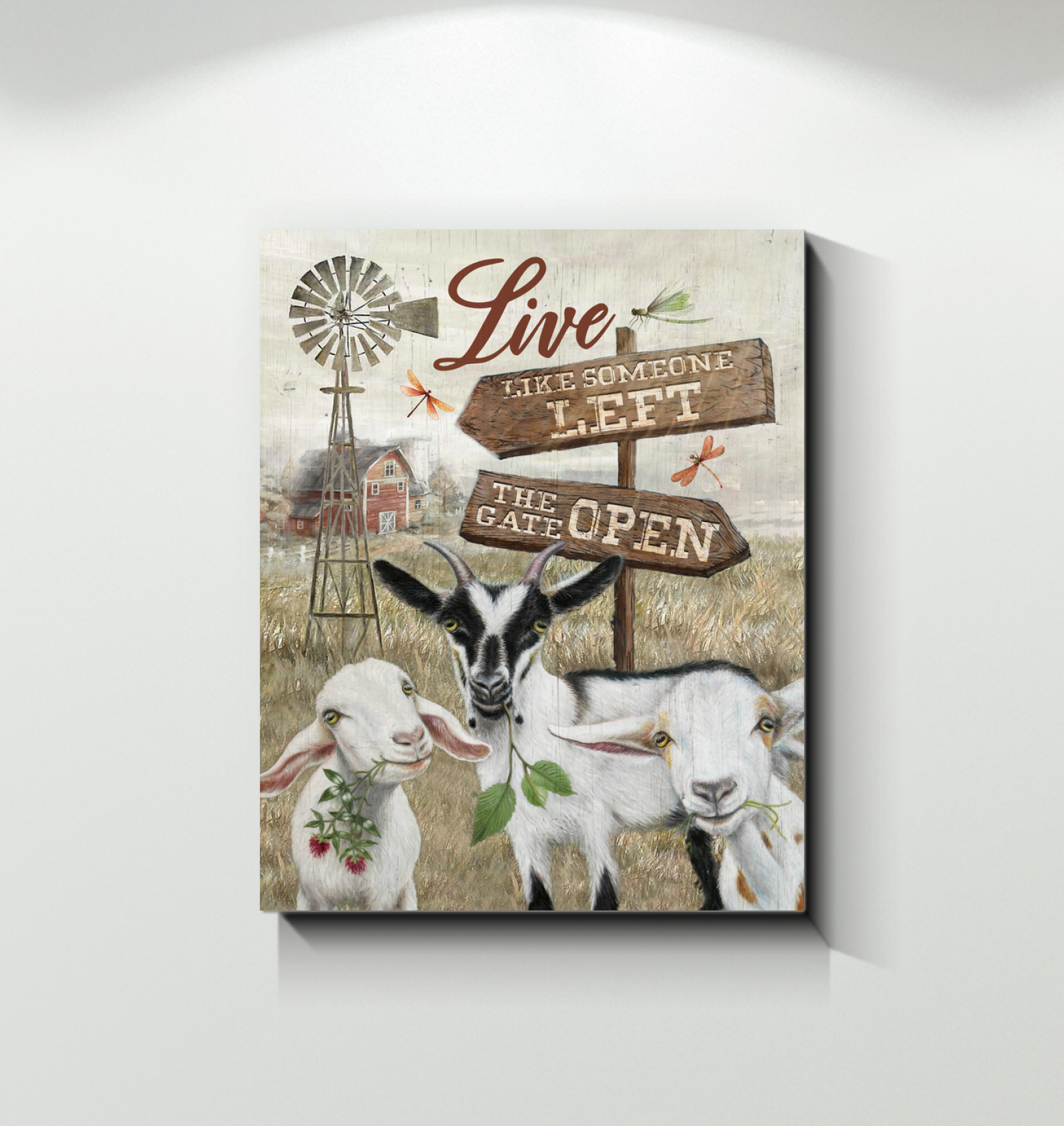 CANVAS – Goat – Live Like Someone Left The Gate Open – Goat Canvas ...