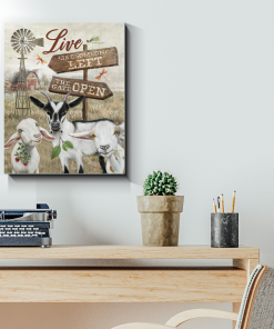 CANVAS – Goat – Live Like Someone Left The Gate Open – Goat Canvas ...